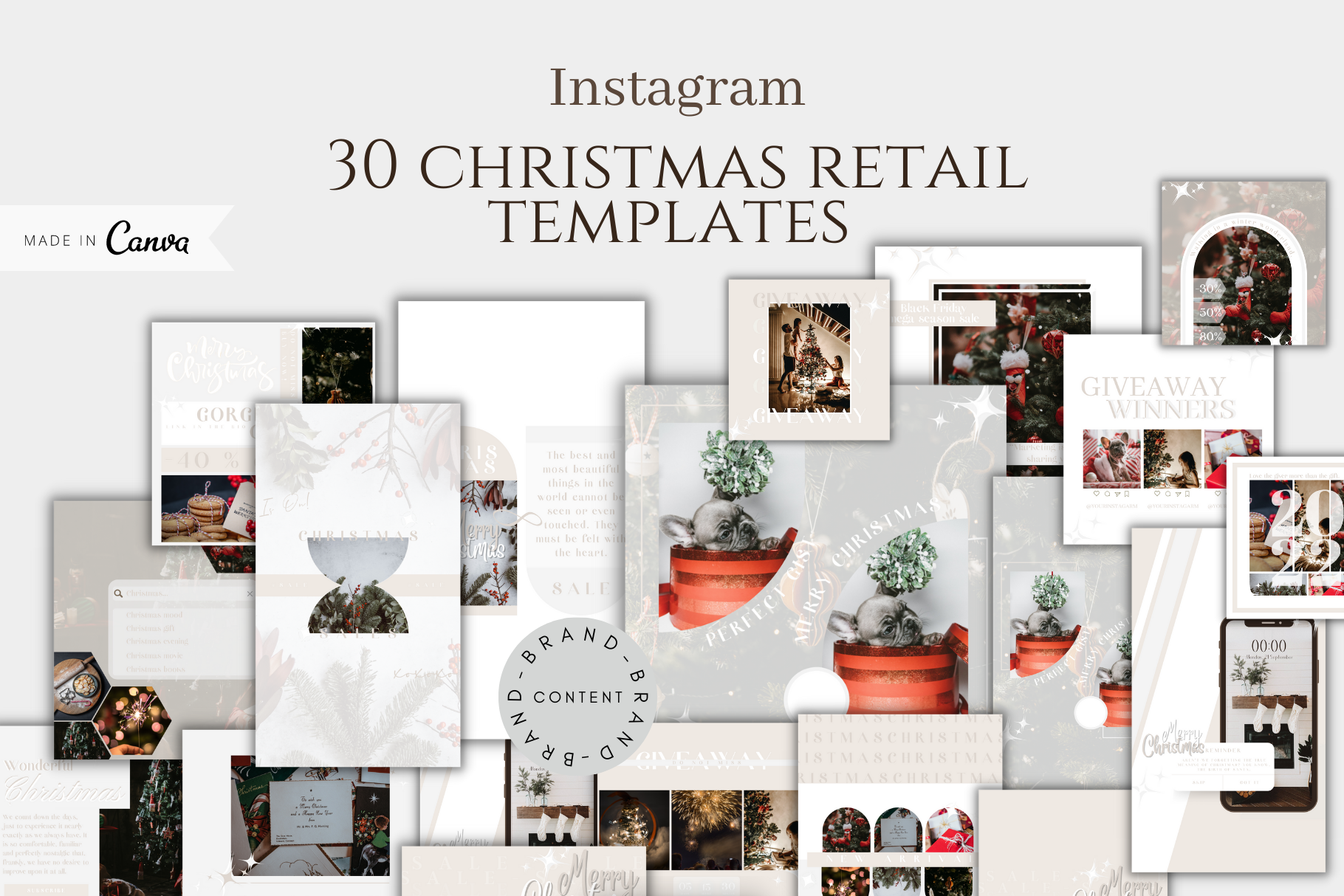 Christmas Social Media Canva Flyers, a Social Media Template by ...