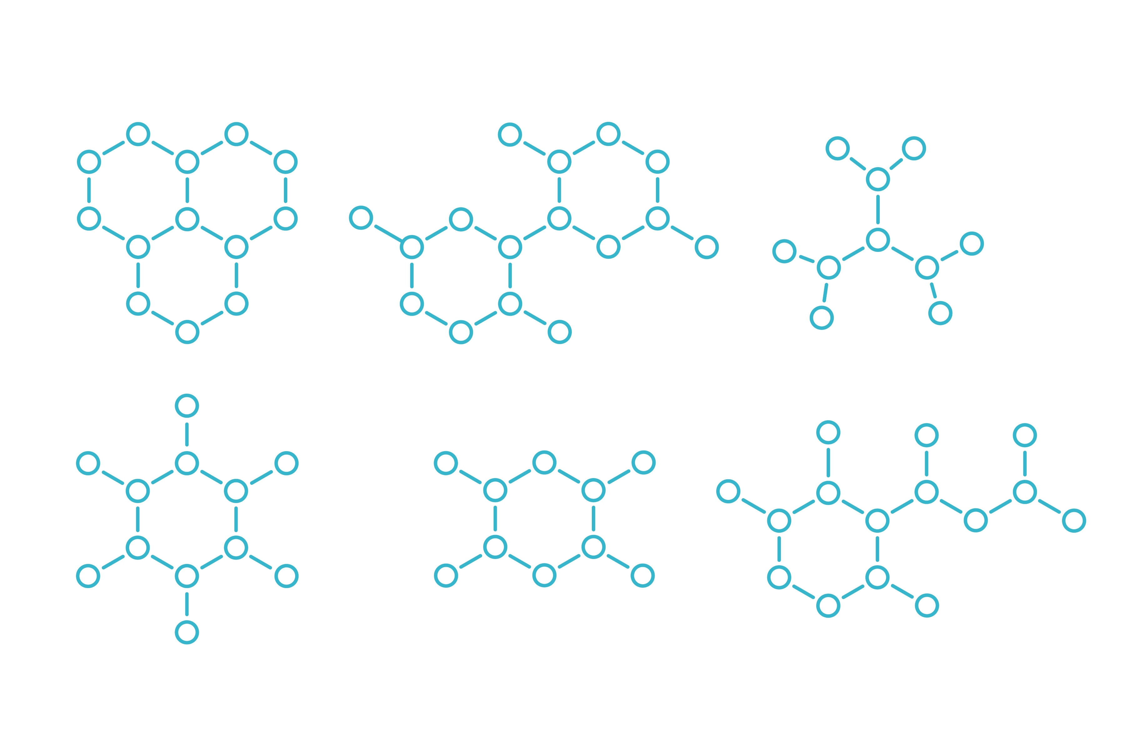 Molecule. Hormone hexagon structure | Education Illustrations ...