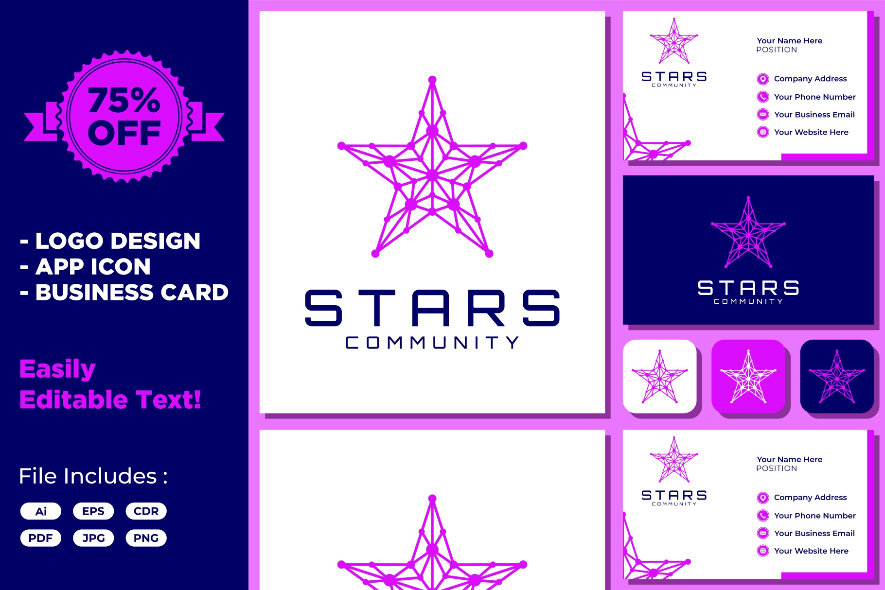 Star Community Connection Technology, a Branding & Logo Template by ...