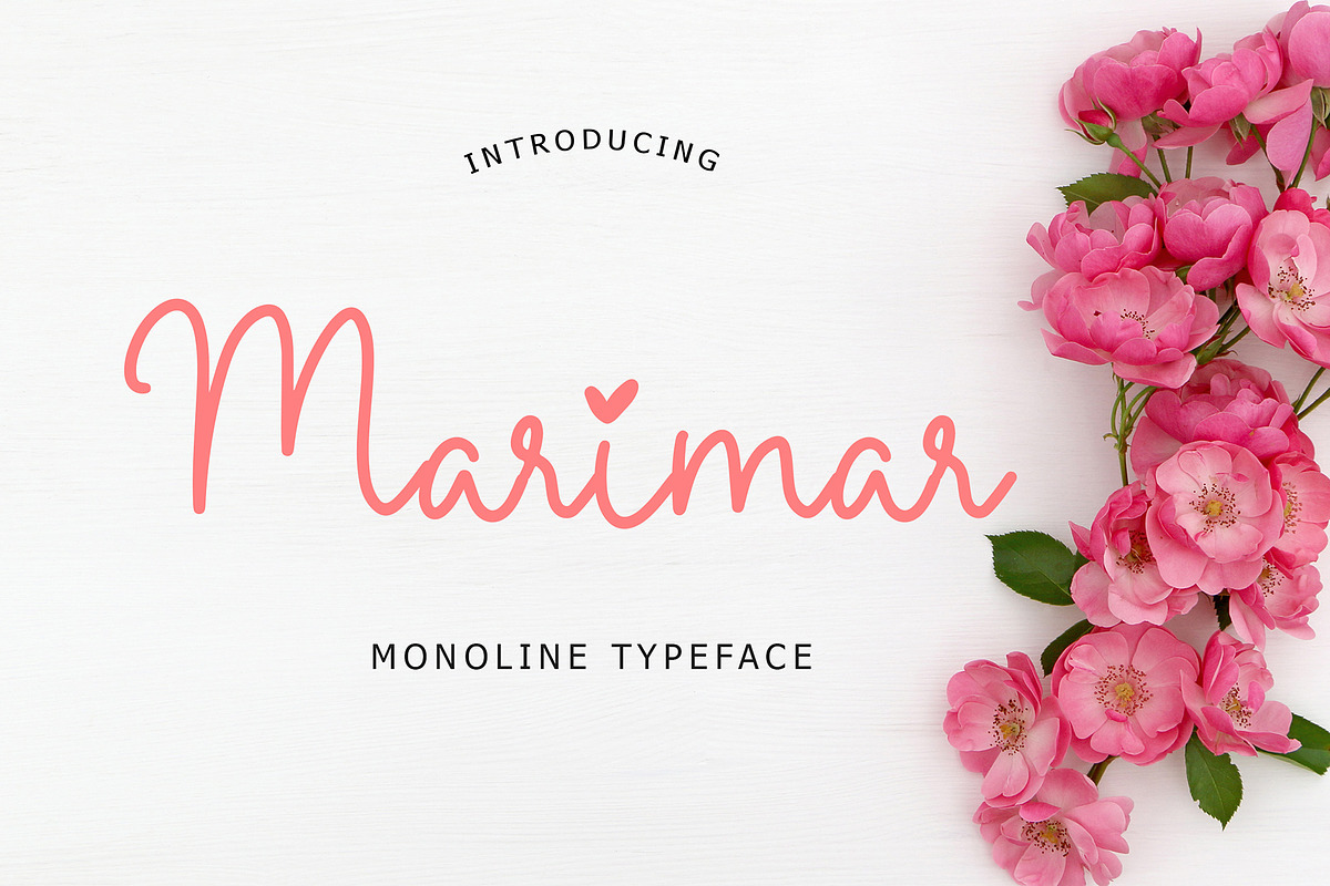 Marimar Monoline Typeface