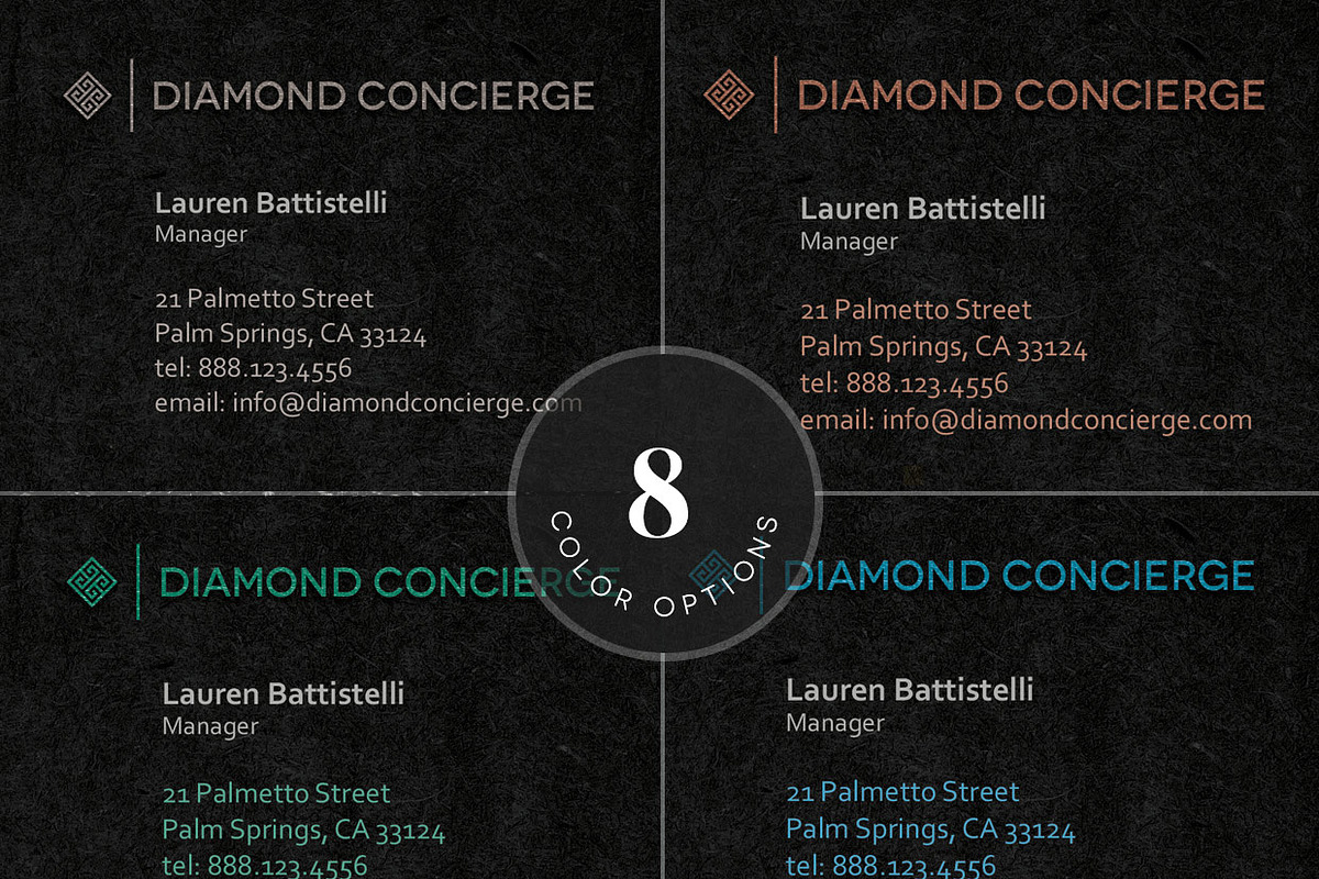 Concierge Business Card Template, a Business Card Template by Godserv ...