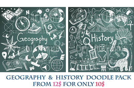 Geography education subject doodle | Education Illustrations ~ Creative ...
