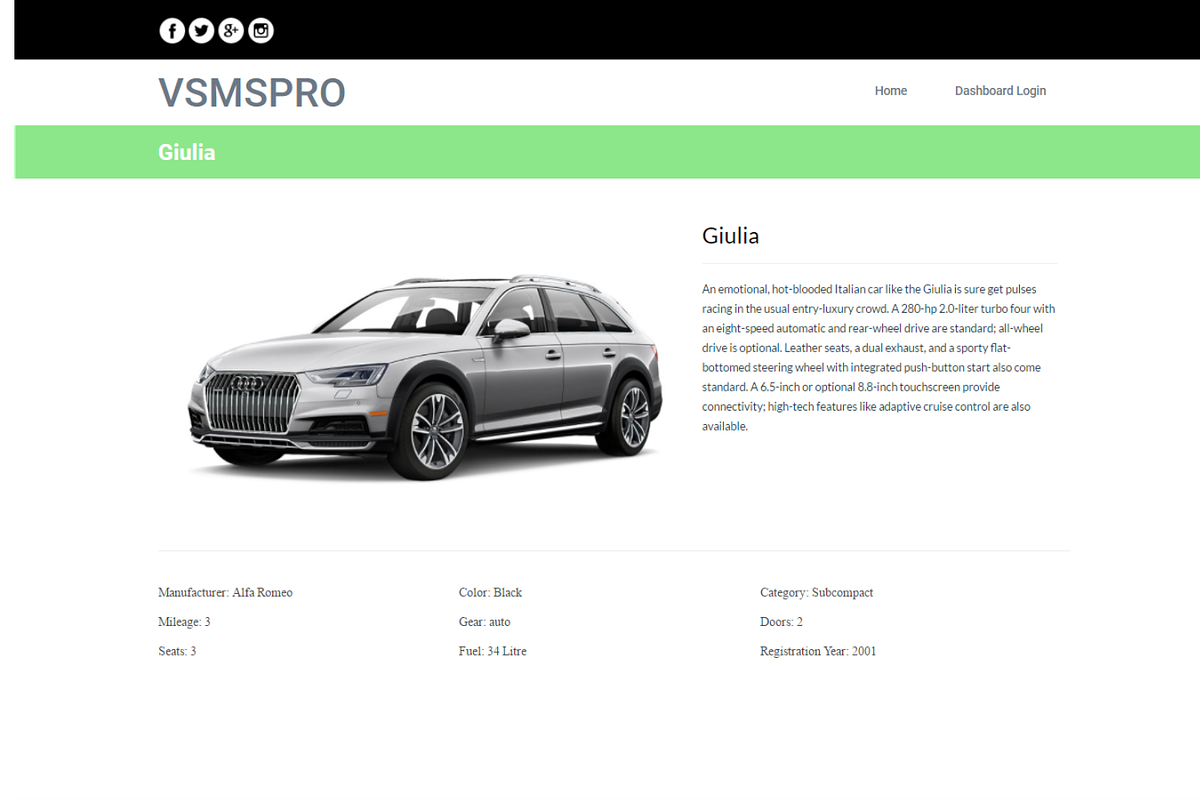 Vehicle Sales Management System PRO, a Websites & App Template by VOID