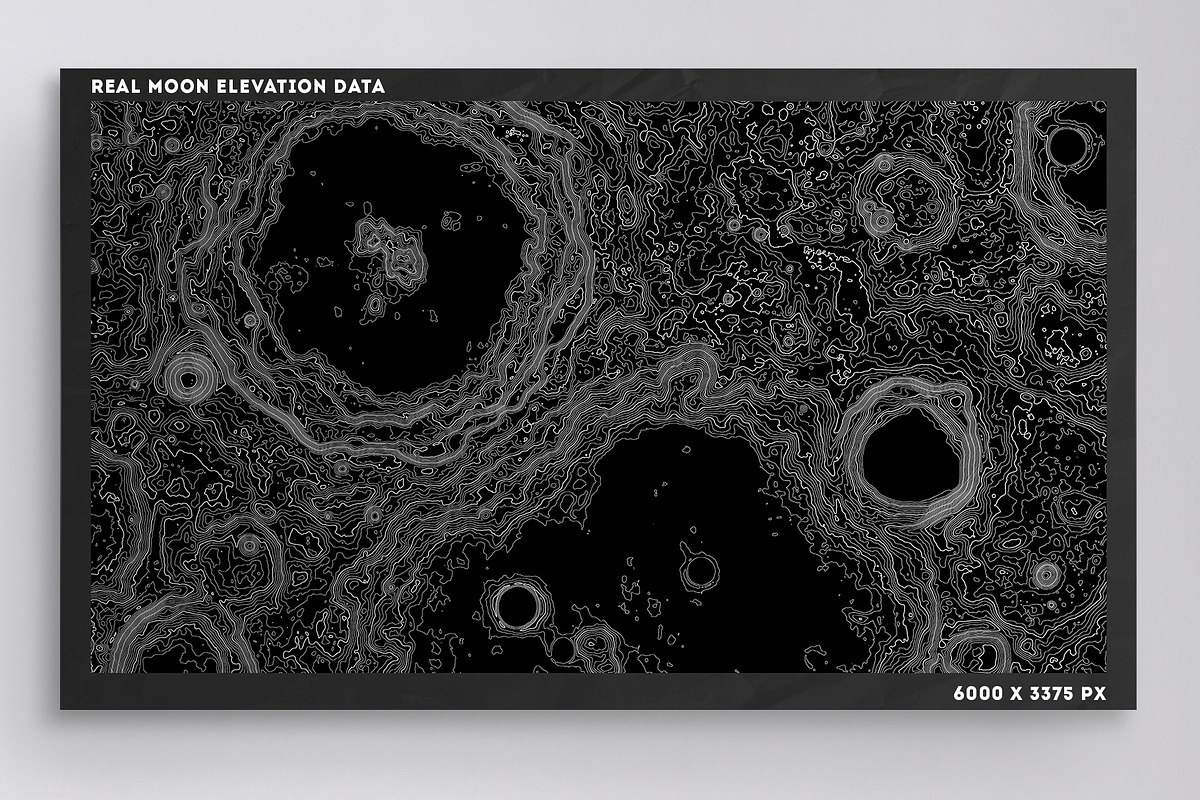 10 Moon Elevation Maps, a Texture Graphic by GarryKillian