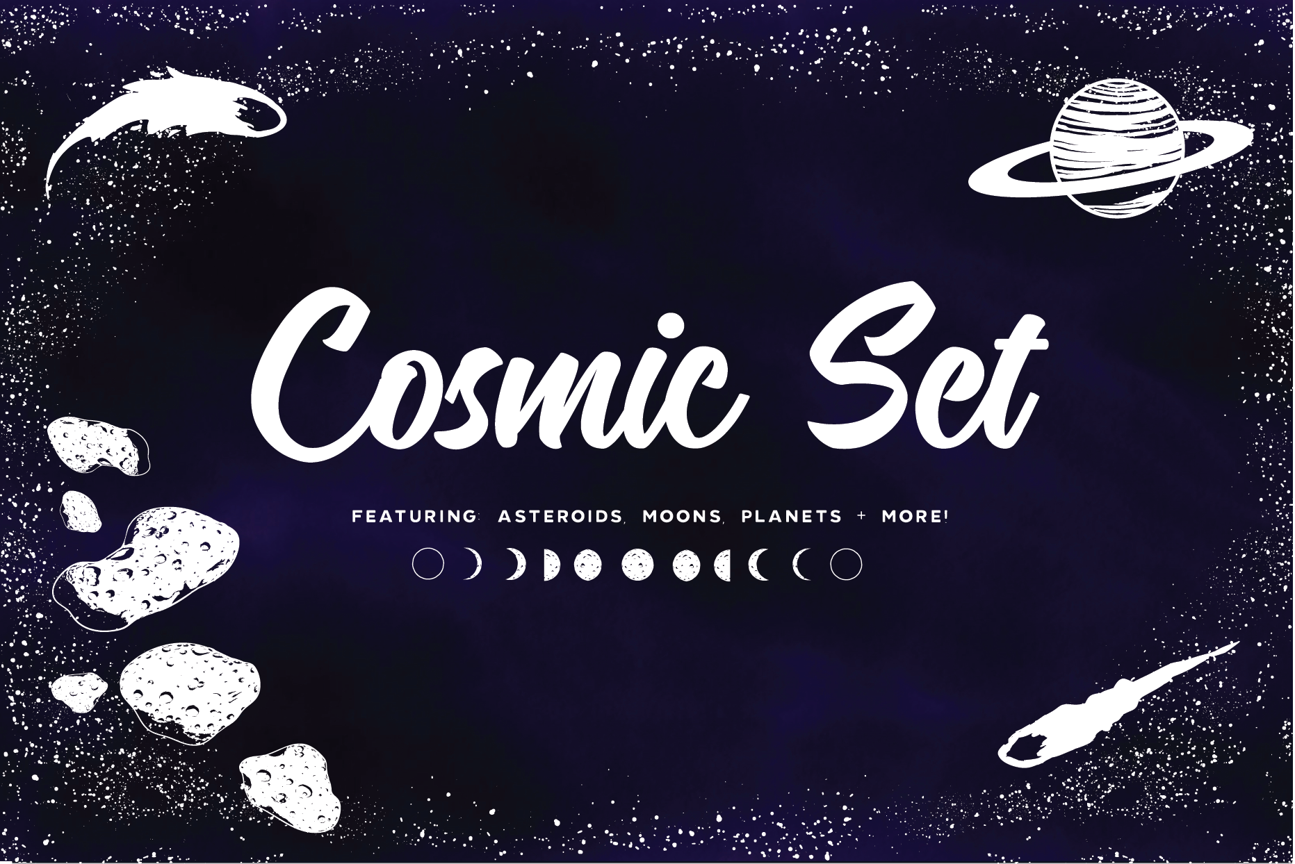 Cosmic Star Set | PNGs & Vectors, an Illustration by wolfgrove ...