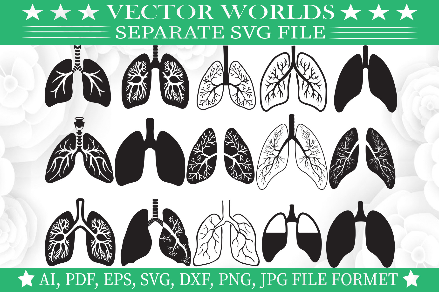Human Lung Svg, Lungs Svg, an Object Graphic by VectorWorlds