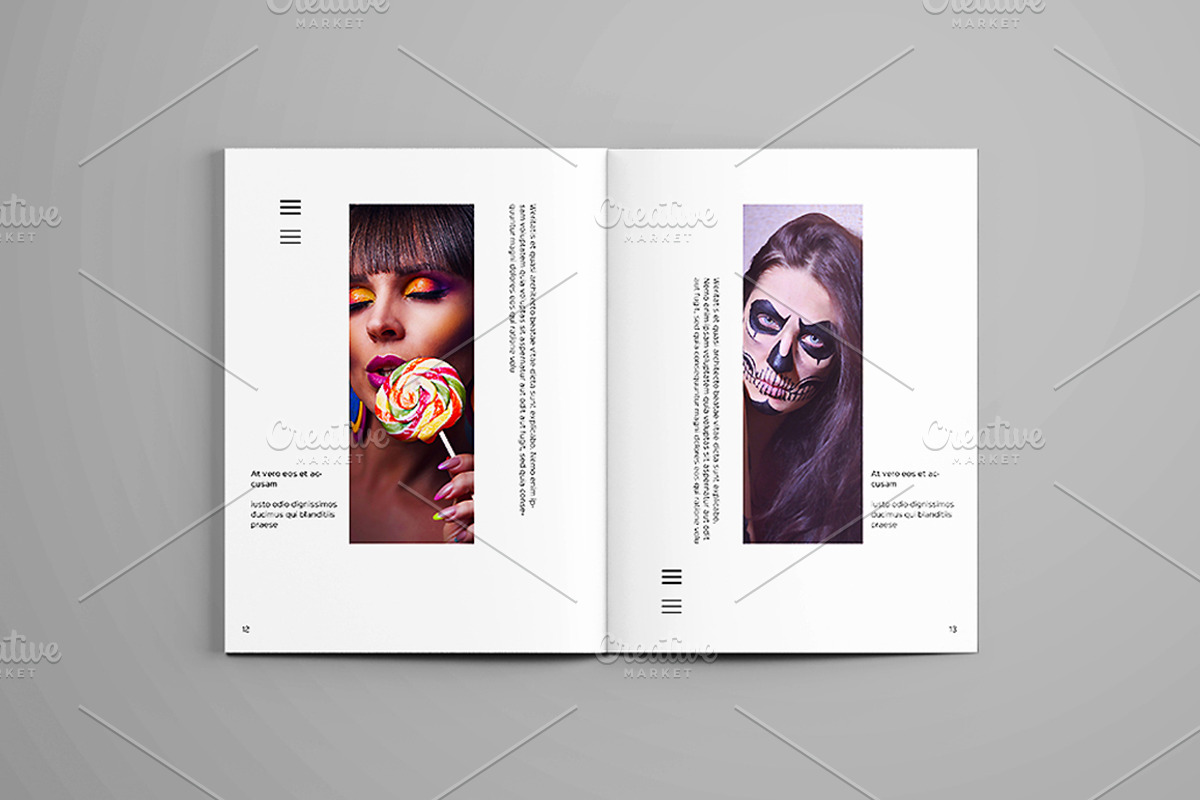 Fashion Magazine InDesign Layout, a Magazine Template by Minimalist ...