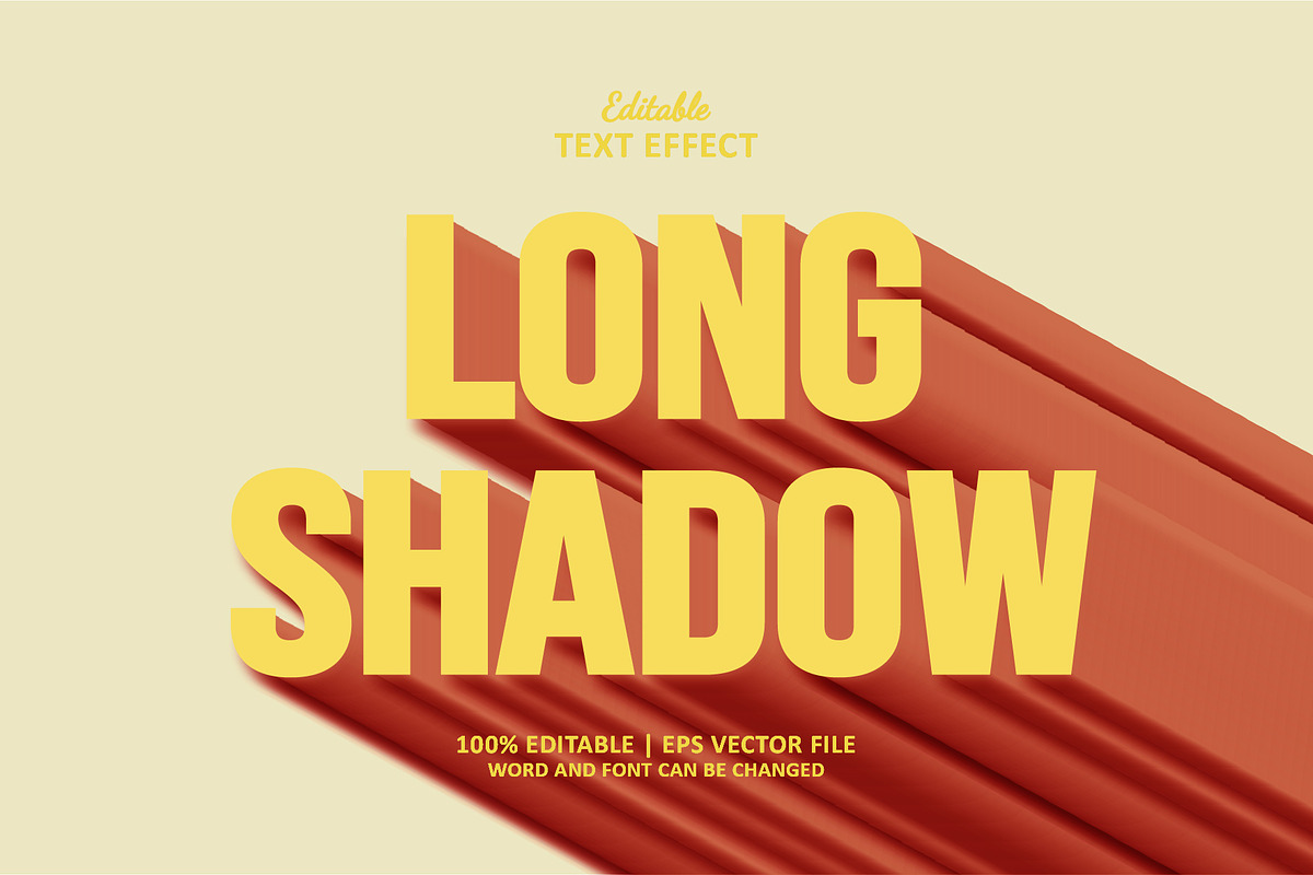 Text Effect Long Shadow, a Layer Style Add-On by Navy Graphic ...