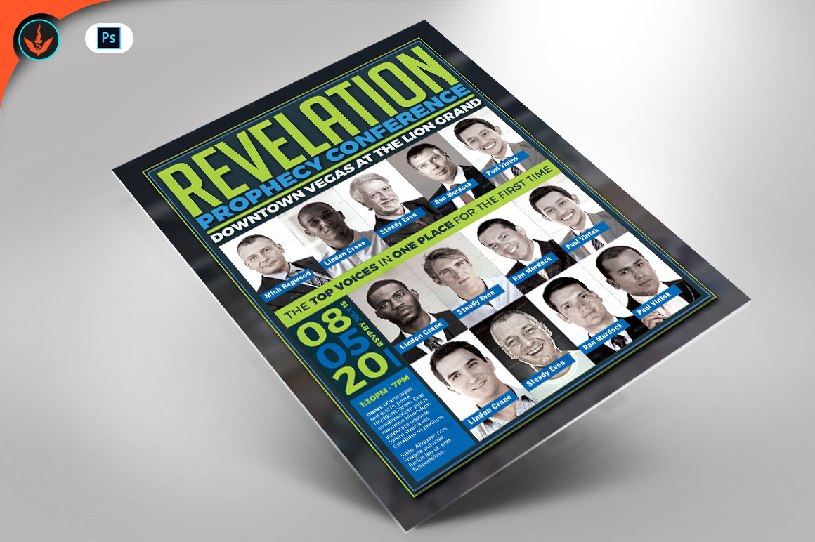 Revelation Prophecy Conference Flyer, a Flyer Template by SeraphimChris