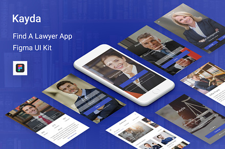 Niyam - Find A Lawyer UI Kit (Figma), an UI Kit Template by themelove