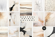 ABSTRACT NEUTRAL PRINTS GALLERY