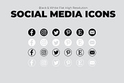 6 Creative Social Media Icons, an Outline Icon by Em & Dash