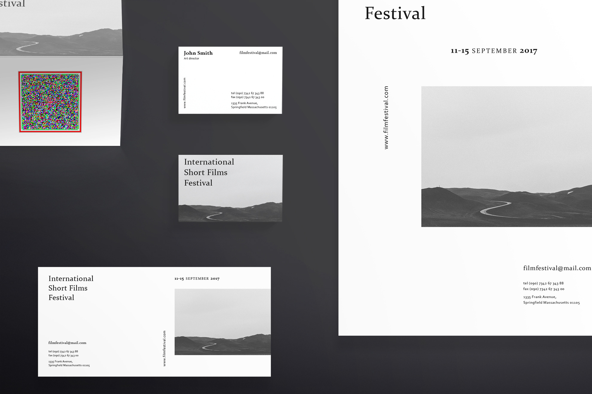 Print Pack | Film Festival, a Poster Template by Amber Graphics