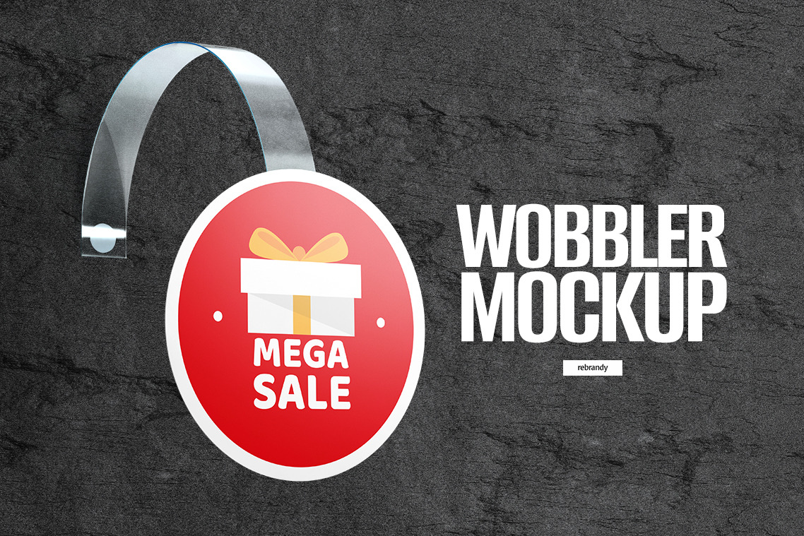 Wobbler Mockup | Graphics ~ Creative Market