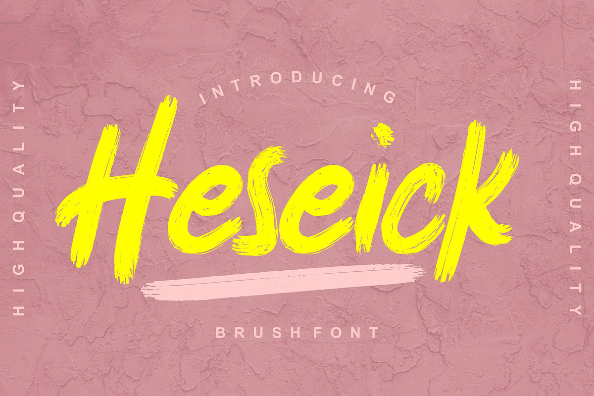 Heseick Brush Font, a Script Font by Fannan Studio | Creative Market