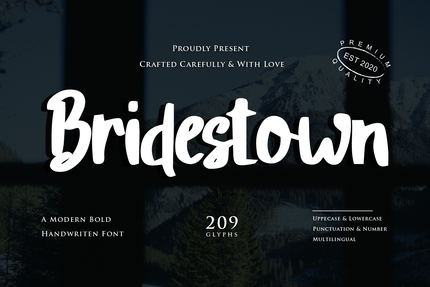 Bridestown - Modern Bold Script font, a Script Font by Nahar_std ...