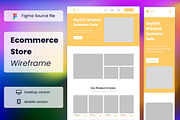 E-commerce Store Wireframe Website
