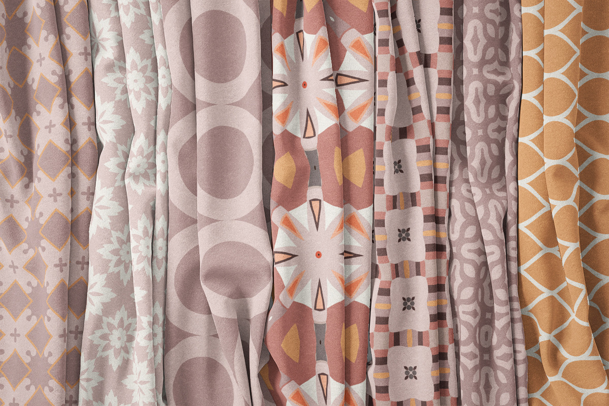 Modern Geometric Vector Patterns, a Pattern Graphic by Jennadesigns