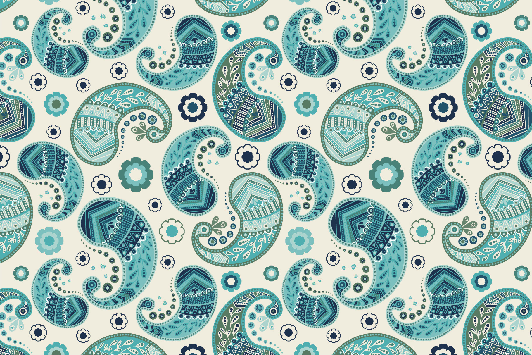 Paisley seamless pattern