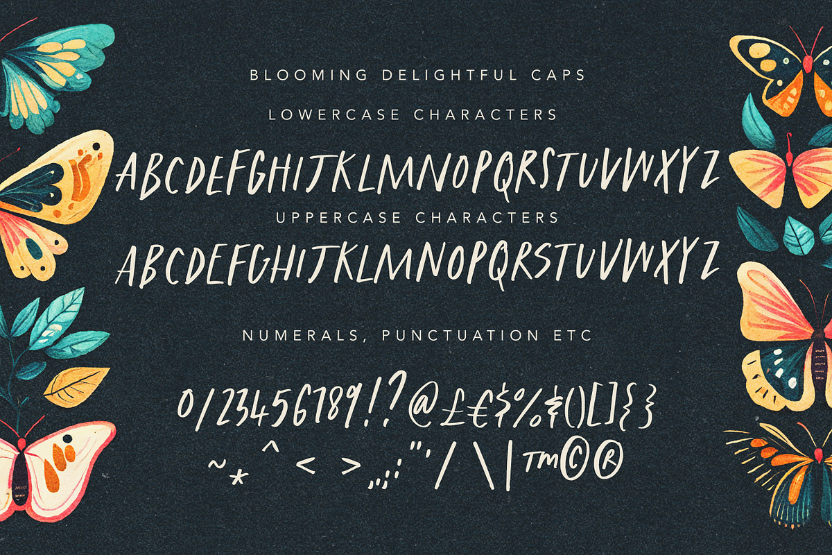 Blooming Delightful Font Duo