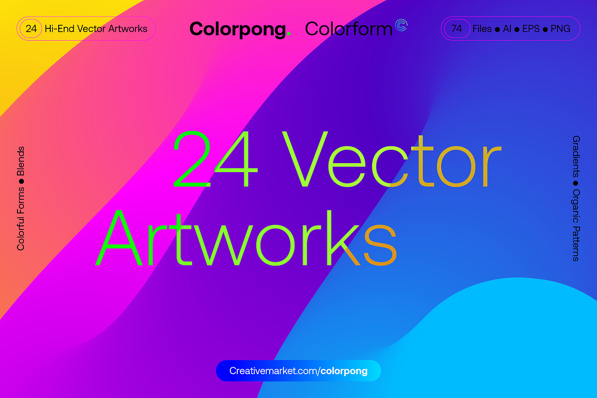 Colorform - Vector Bundle, a Texture Illustration by Colorpong