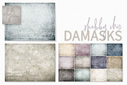 Shabby Chic Damask Textures, a Texture Graphic by rileyBgraphics