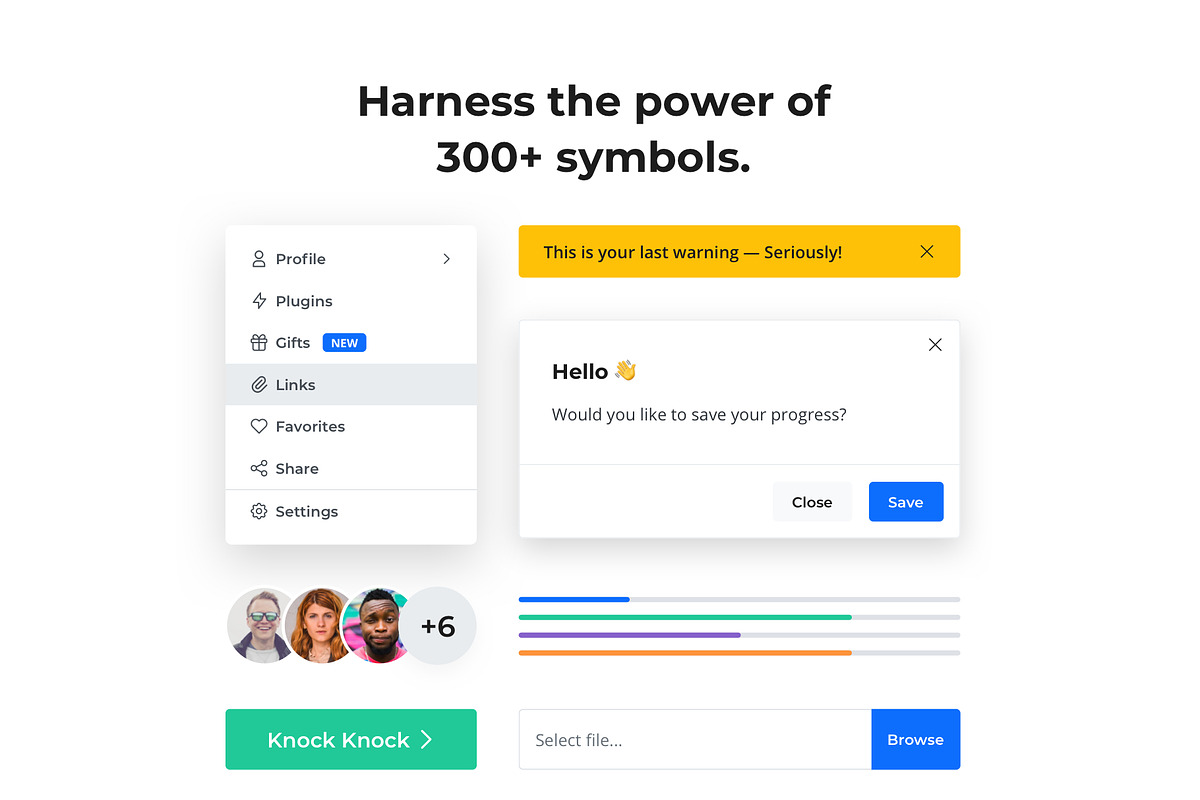 Kira - Mini Design System, an UI Kit Template by Fabrx Design