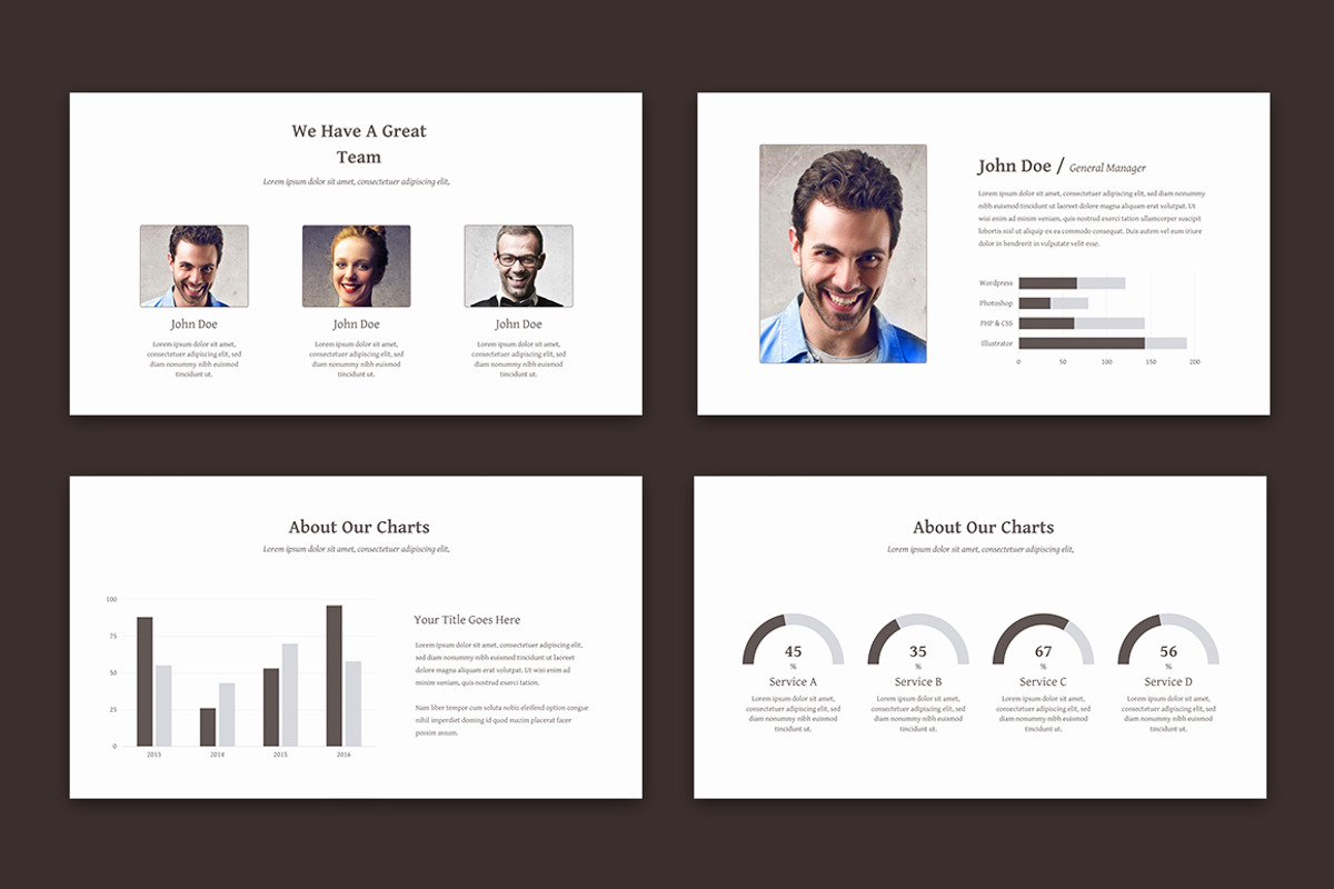 Simple Design Keynote Template, a Presentation Template by PreFactory