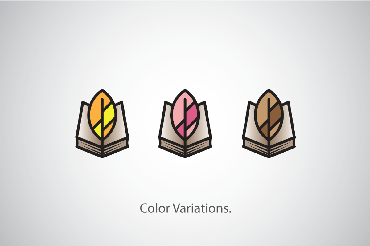 Book Leaf Logo Template, a Branding & Logo Template by Heavtryq Design