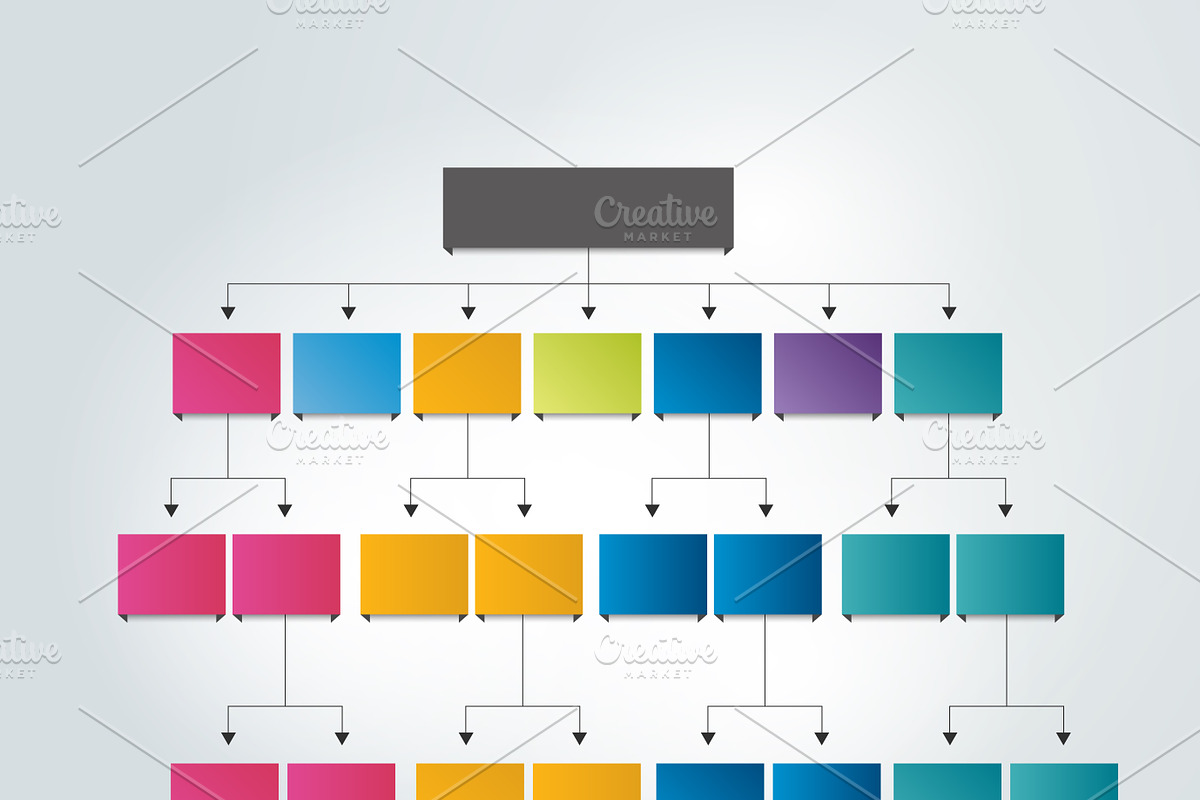 Flowchart empty scheme., a Work Illustration by VectorAN