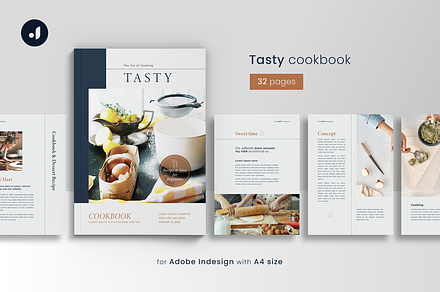 Recipe Cookbook InDesign Template | Creative Market
