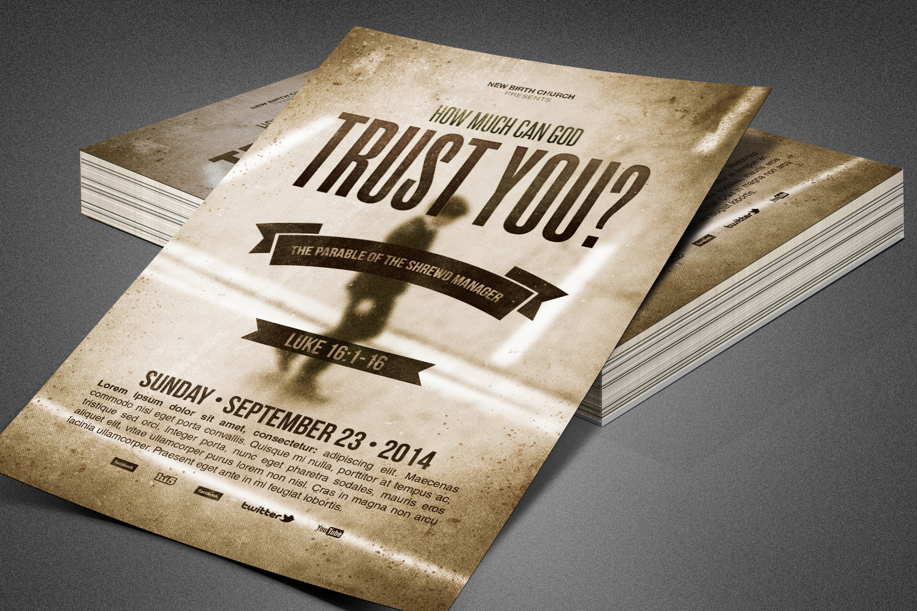 Trust Church Flyer Template | Flyer Templates ~ Creative Market