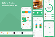Calorie Tracker Mobile App UI Kit, an UI Kit Template by Betush