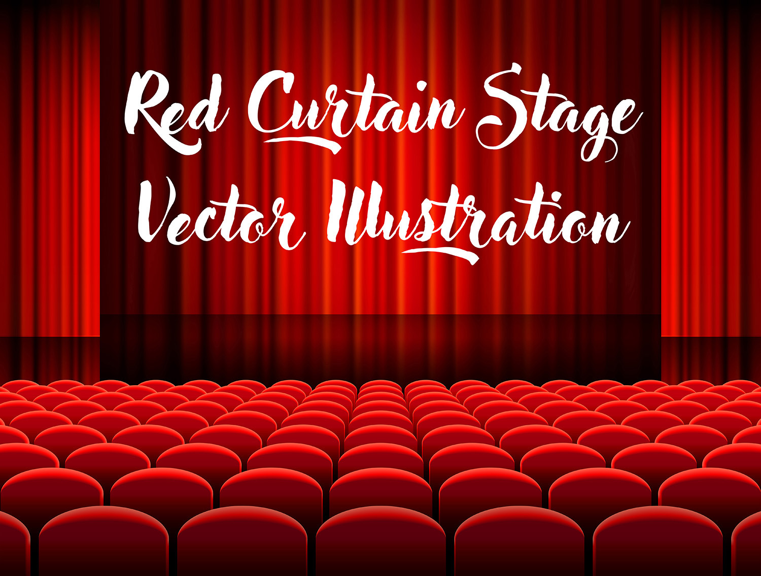 Red Cinema Vector Illustrations, an Illustration by FourLeafLover