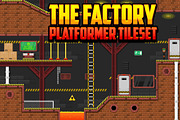 The Factory - Platformer Tileset, an Illustration by pzUH