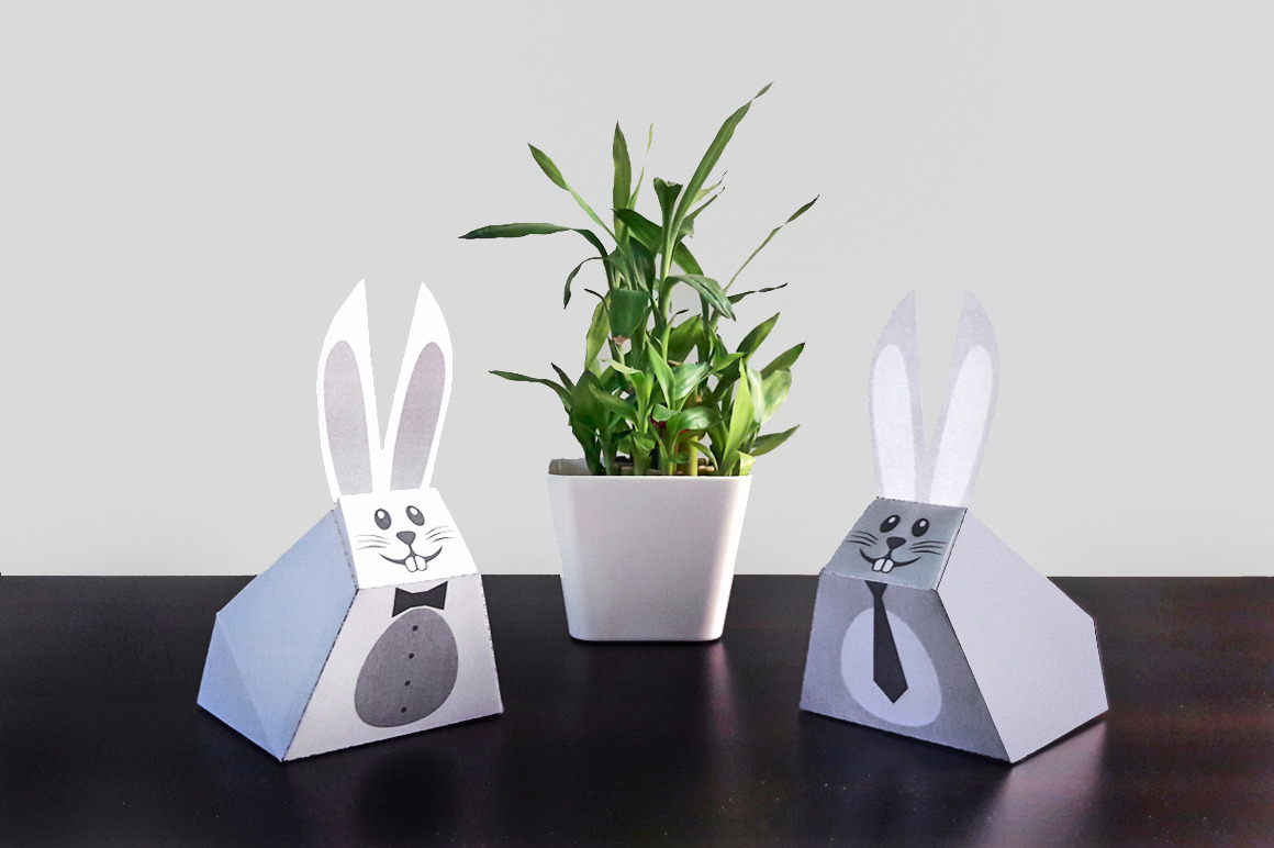 DIY Easter Bunny - 3d papercrafts, a Templates & Theme by PAPER amaze