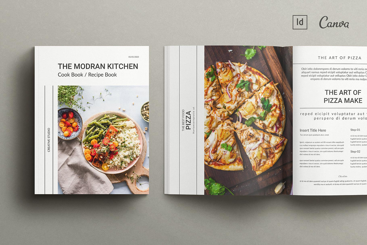Cookbook Recipe Book Template, a Brochure Template by TemplatesForest