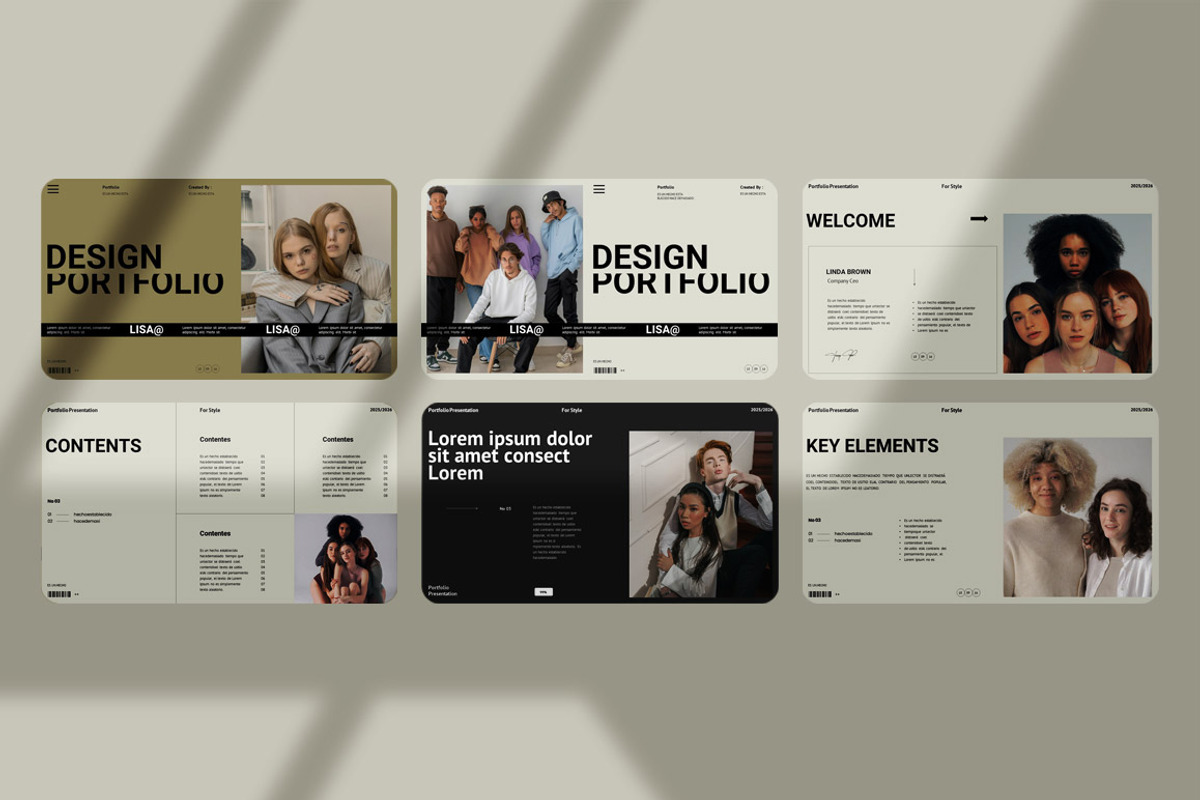 Design Portfolio Powerpoint Presenta, a Presentation Template by Dream-Lab