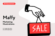 Maffy Marketing Illustrations