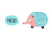 Hello Hedgehog, an Animal Illustration by Irene Loal