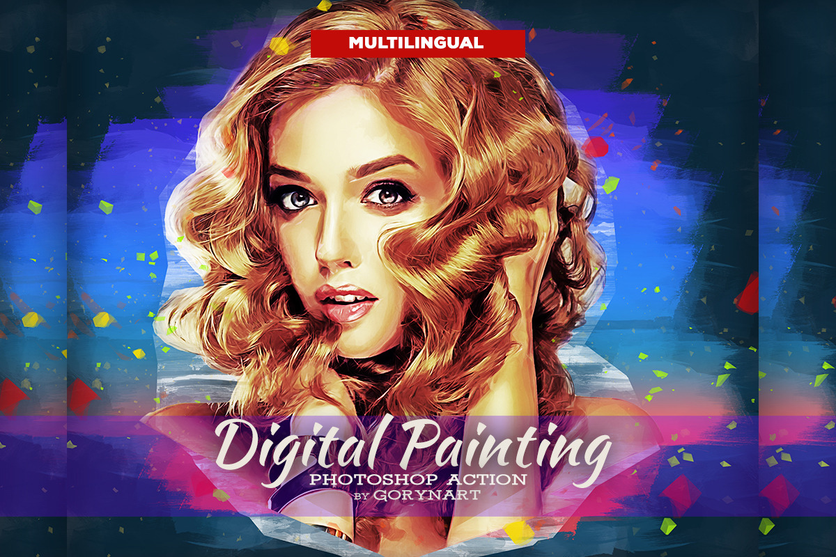 Digital Painting Photoshop Action, an Action Add-On by GorynArt