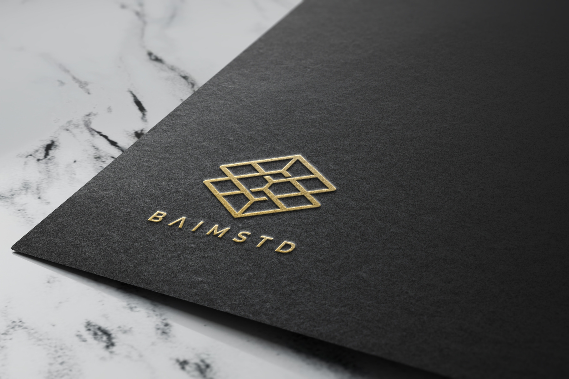 Black Paper Logo Mockup, a Books & Magazine Mockup by baim_std