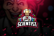 Scientist - Mascot & Esport Logo, a Branding & Logo Template by AQR Studio