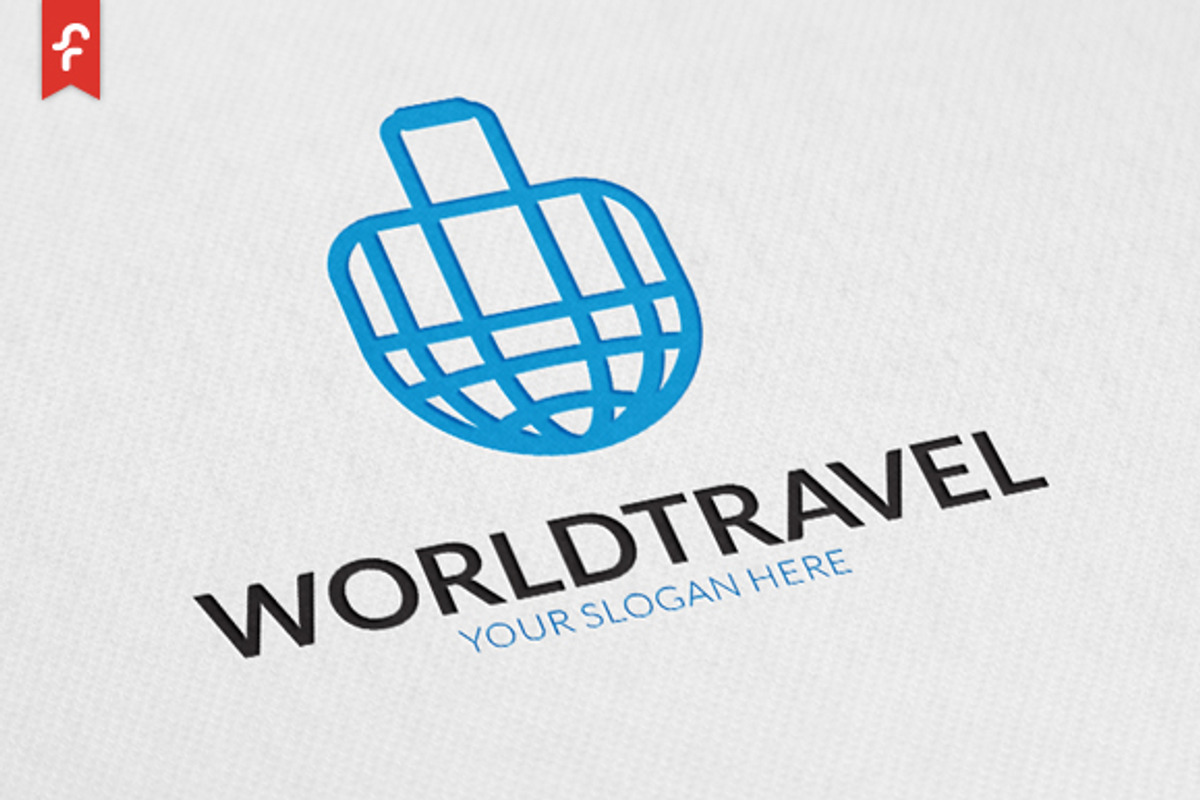 World Travel Logo, a Branding & Logo Template by ft.studio