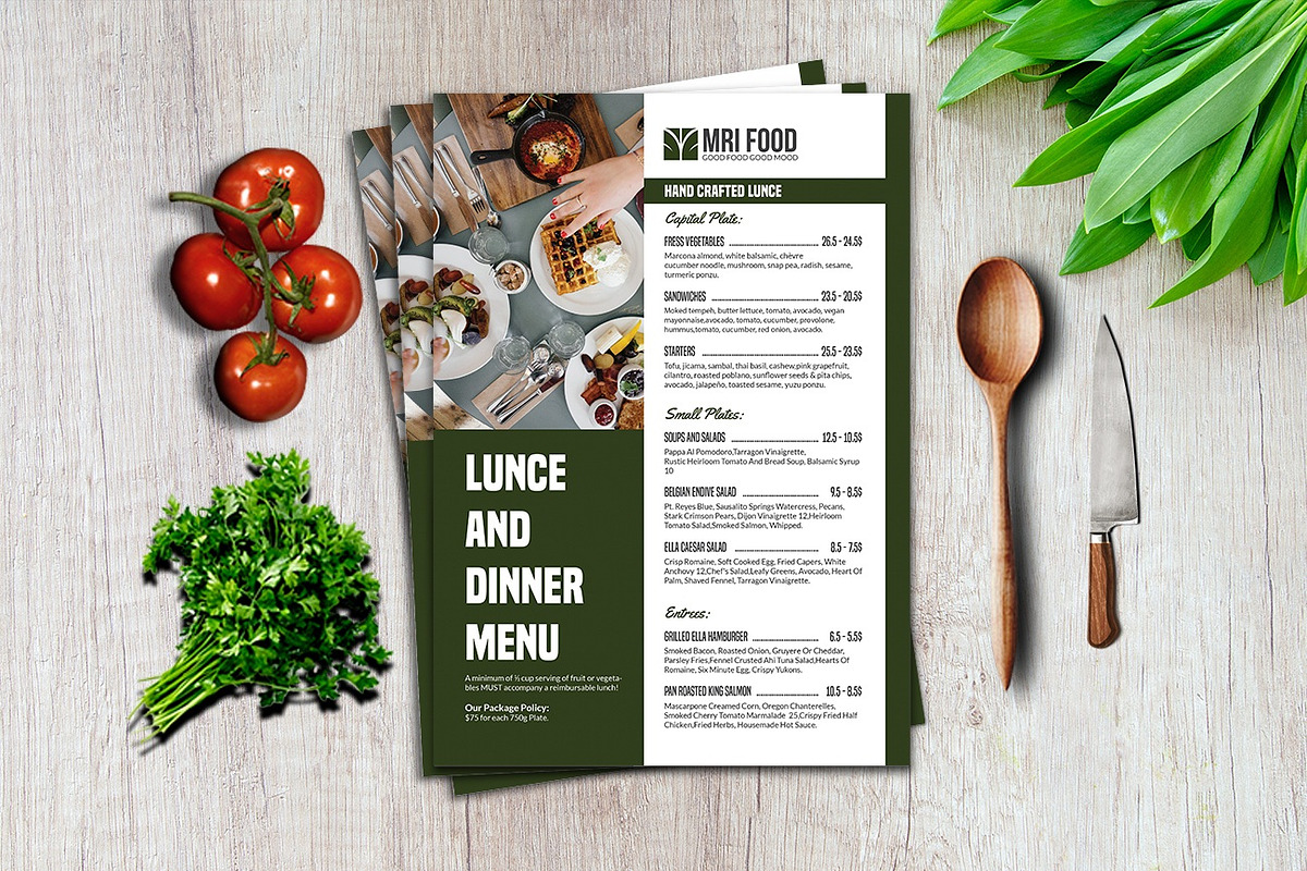 Food Menu Template, a Brochure Template by MRI STUDIO