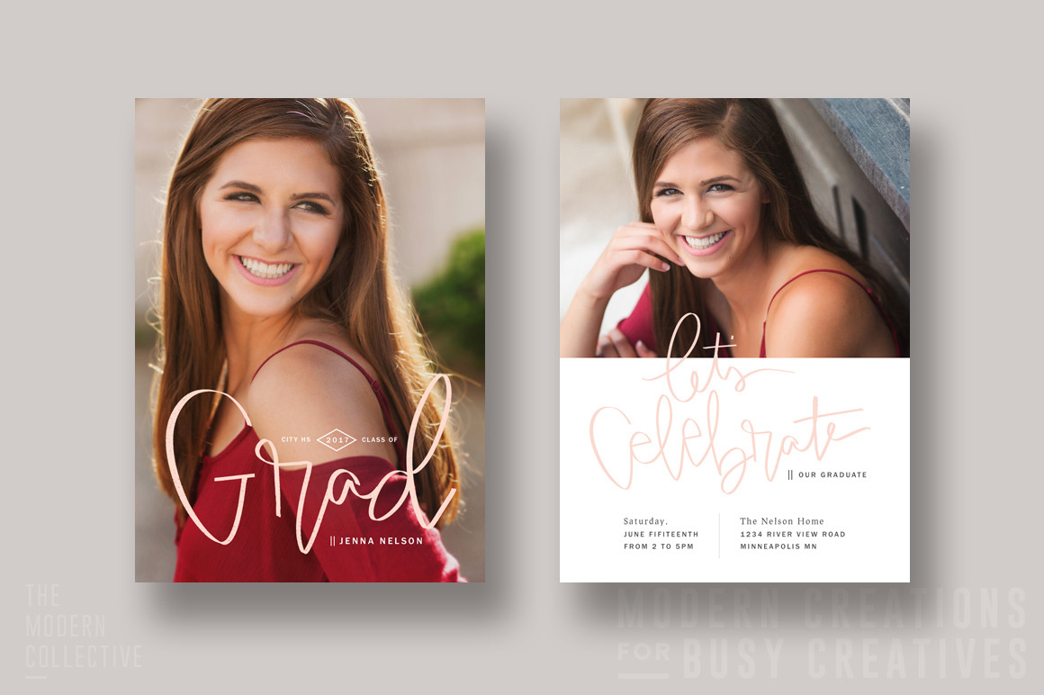 Graduation Card | Senior Scripted, a Card Template by The Modern Collective