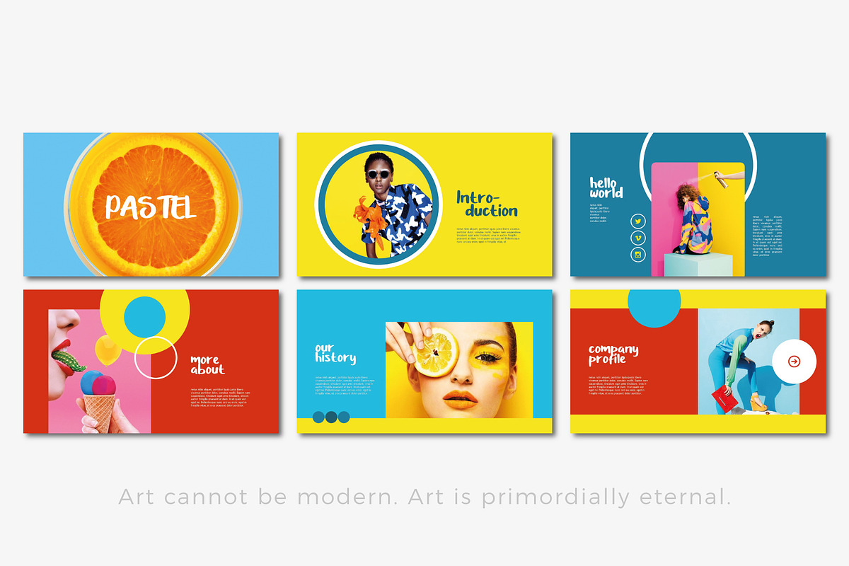 Pastel - Powerpoint Template, a Presentation Template by Collaborg Studio