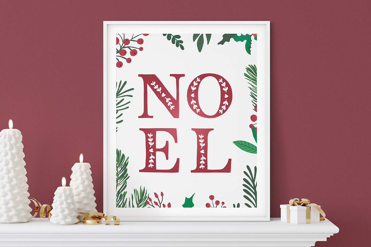 Noel Christmas Font, a Serif Font by Lollipop Hand Drawn