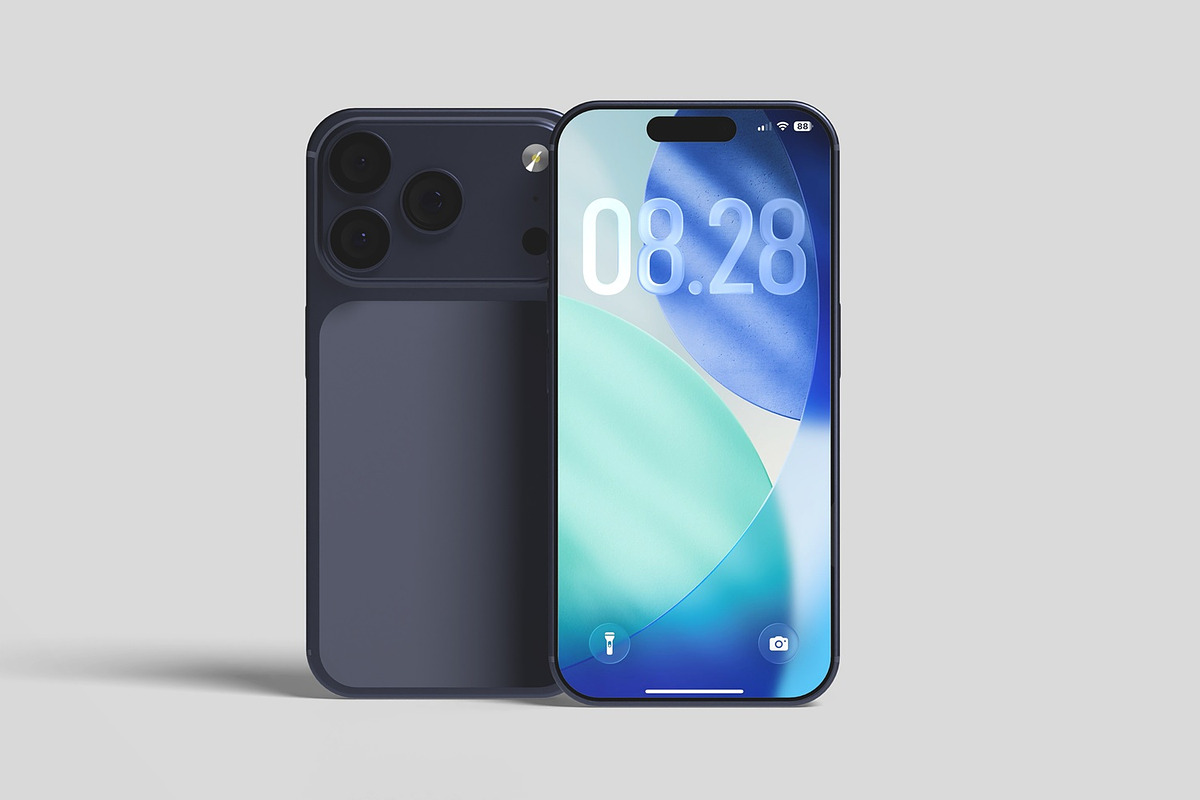 Premium iPhone 17 pro Mockup, an iPhone Mockup by seramoe