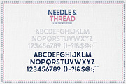 Needle and Thread Font, a Font by Lollipop Hand Drawn